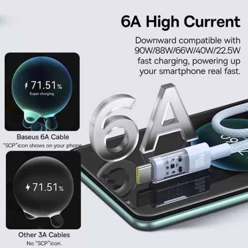 Baseus - Data Cable Gem P10373002311-00 - USB to Type-C Super Fast Charging