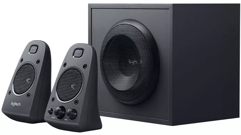 BOXE LOGITECH 2.1 RMS 200W 2 x 35W 1 x 130W THX certfied black Z625 980 ...