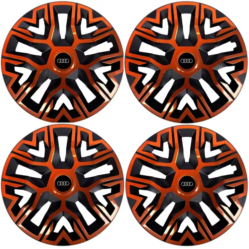 Set 4 Capace Roti 15 inchi R15 Best Cupru-Negru Compatibile Cu Audi