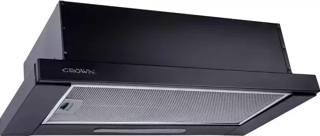 Hota incorporabila telescopica Crown HB 6001 BK 280 mc 60 cm neagra