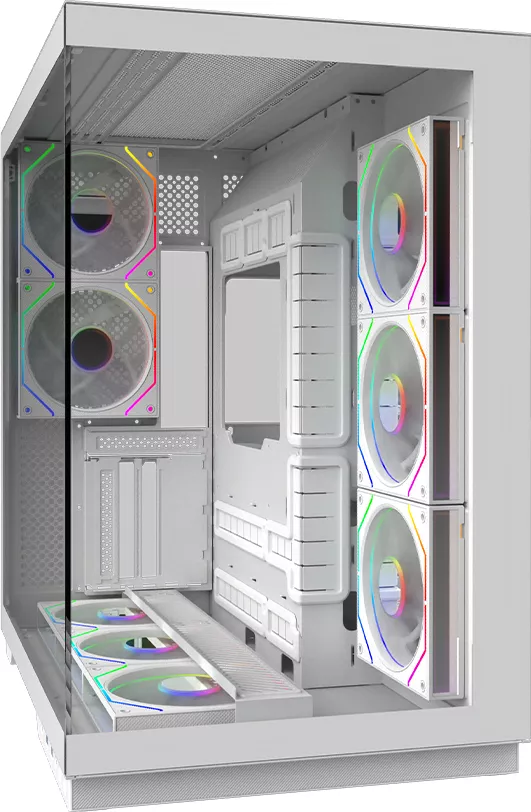 Carcasa AQIRYS Janus Middle Tower ARGB ATX White