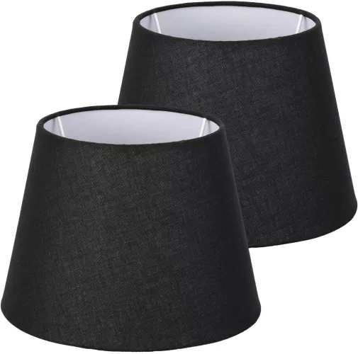 Set 2 Abajururi E27 Negru/Alb Navaris NAV000012AF007C