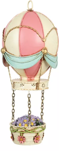Balon Zburator decorativ metal multicolor Ø 14x29 cm