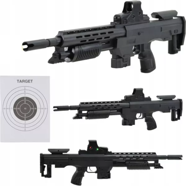 PUSCA CU LASER AIRSOFT PENTRU BB-URI CU SUPORT DE SUPORT 915+