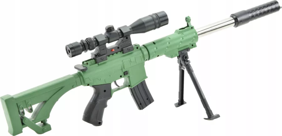 REPLICA PUSCA CU AER COMPRIMAT LASER SCOPE PISTOL 6 mm M2019-2L