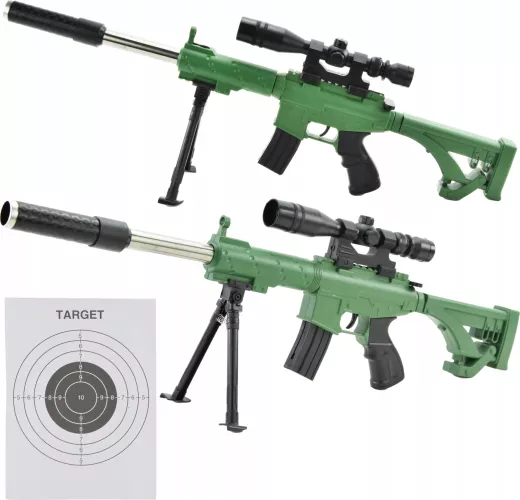 REPLICA PUSCA CU AER COMPRIMAT LASER SCOPE PISTOL 6 mm M2019-2L