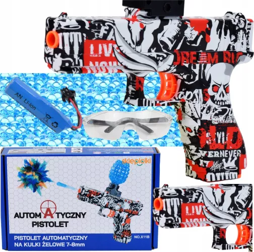 SET DE PISTOL SI PUSCA AUTOMATA CU BILE DE GEL CU APA 123d