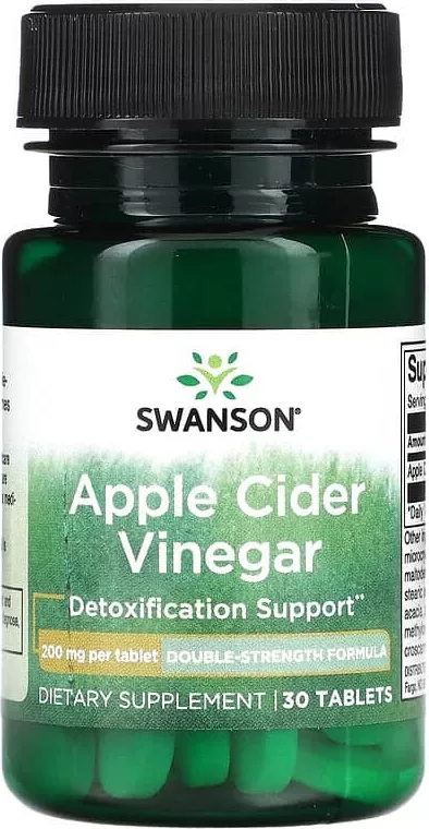 Apple Cider Vinegar Otet Cidru Mere 200mg 30 Capsule Swanson b6sd_190955599