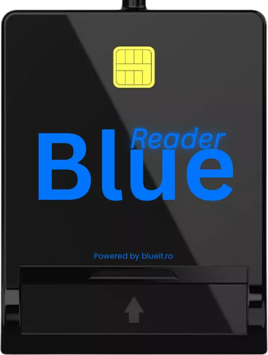 Cititor carti de identitate electronice romanesti Blue Reader USB 2.0 ...