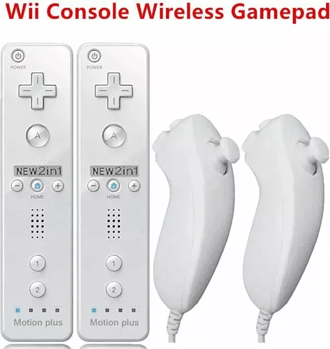 1 pair cu Nunchuck Remote controller Set For Nintendo Wii