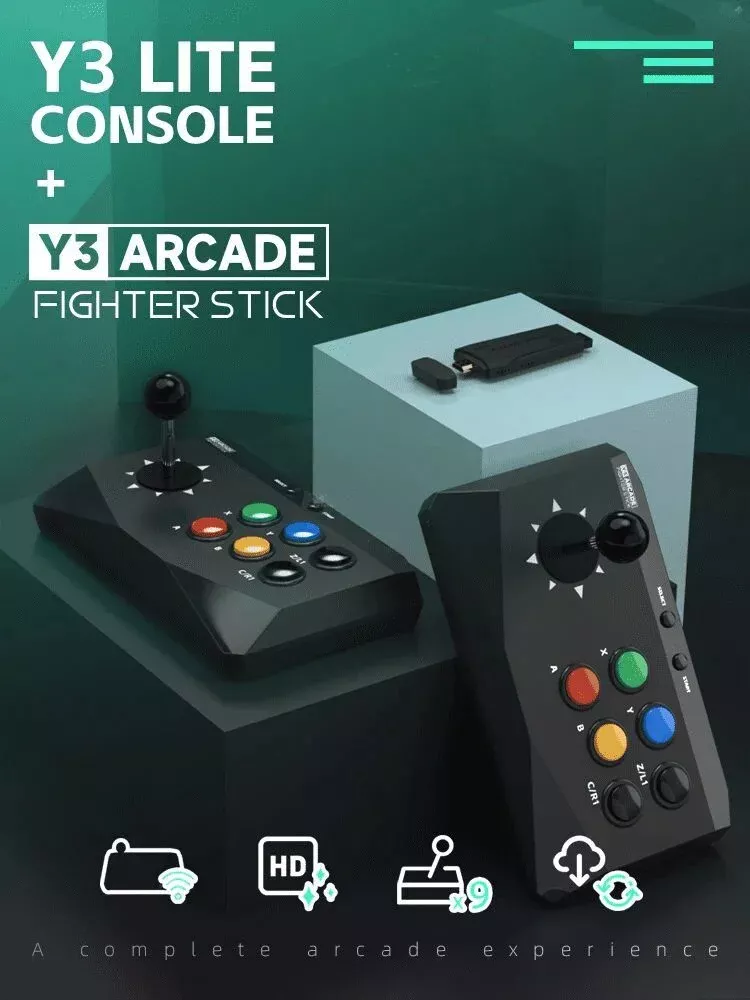 DATA FROG Y3 Arcade 4K Video Game consolA&fnof cu Game Arcade Built-in ...