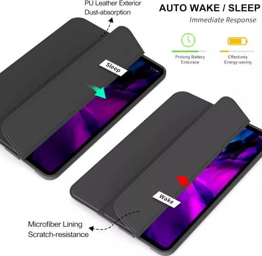 Husa Ultra Slim pentru Lenovo Yoga Tab 11.1 2025 Silicon TPU Smart Cover