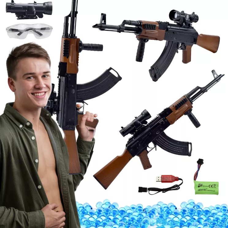 PUSCA AUTOMATA PENTRU BILE DE GEL PISTOL MARE AK47