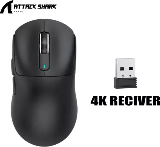 Shark X3 Pro Mouse de Gaming Wireless 4K Design Ergonomic - X3Pro Negru