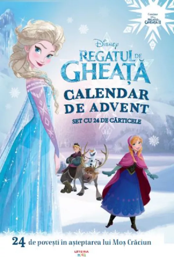 Disney. Regatul de gheata. Calendar de Advent. Set cu 24 de carticele ...