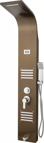 Panou dus hidromasaj inox 5 functii Digital-bronz antichizat