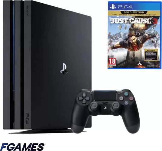 Consola Sony Playstation 4 Pro Ps4 1tb + Controller + Just Cause 3 Gold ...