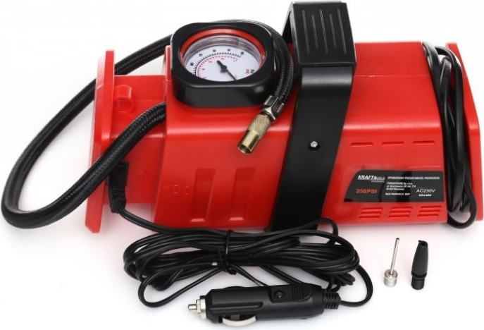 Compresor aer auto Kraft&Dele manometru DC 12V / 220-240 V KD1489 yhwj ...
