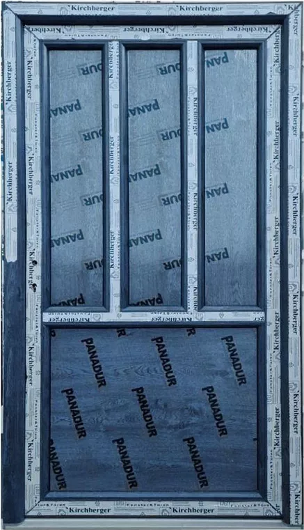 Usa exterior termopan PVC U model culoare antracit dimensiune 100x200