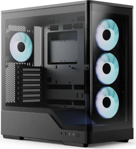 Carcasa AeroCool P500A Fara sursa Middle Tower Negru