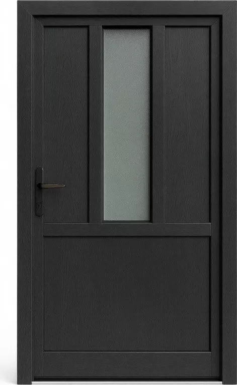 Usa exterior termopan PVC U model culoare antracit dimensiune 100x200