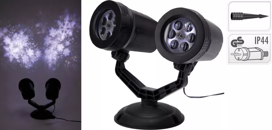 Proiector LED fulgi de zapada Koopman lumina alba 05393