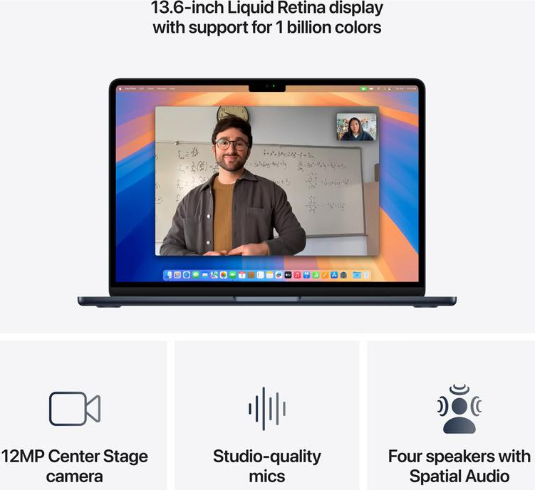 MacBook Air 13.6 Retina/Apple M4 CPU 10-core GPU 8-core Neural Engine16 ...