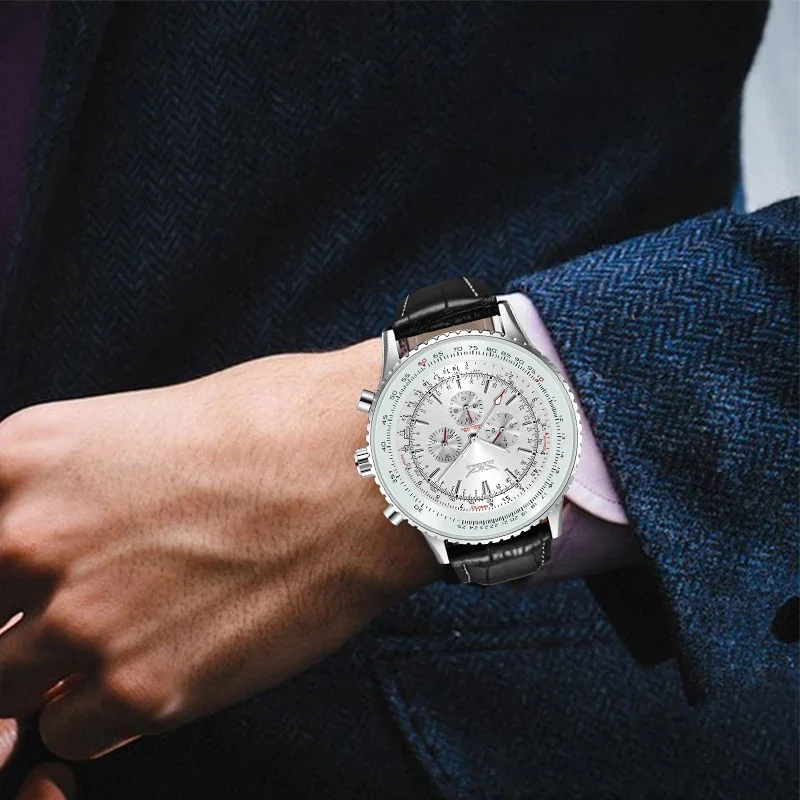 Ceas barbatesc de mana Jaragar Vintage Multifunctional Tourbillon Mecanic