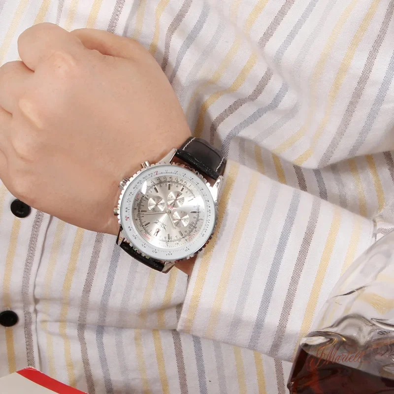 Ceas barbatesc de mana Jaragar Vintage Multifunctional Tourbillon Mecanic