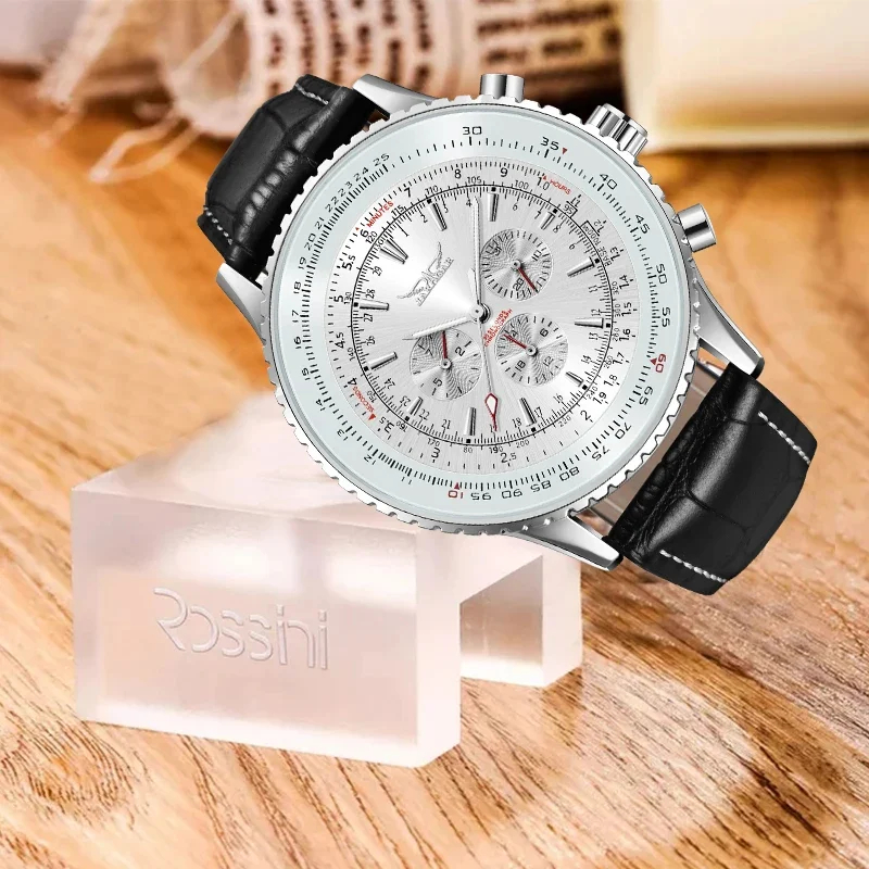 Ceas barbatesc de mana Jaragar Vintage Multifunctional Tourbillon Mecanic