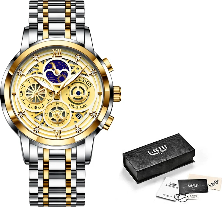 Ceas barbatesc Quartz Lige Otel Analog Data q0pp_701625886