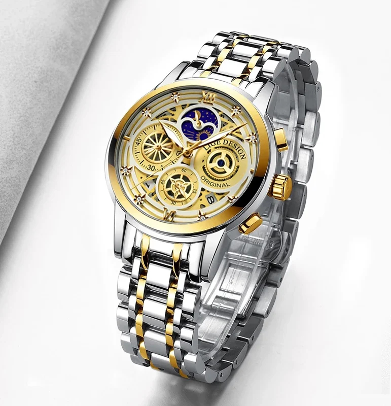 Ceas barbatesc Quartz Lige Otel Analog Data q0pp_701625886