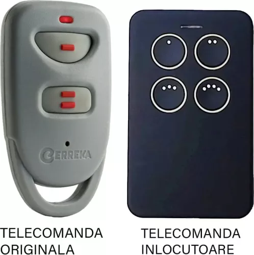 Telecomanda inlocuitoare poarta garaj Erreka Lira de doua si patru ...