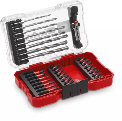 Set 33 biti si burghie pentru zidarie Einhell 49108753 biti 25 mm biti ...