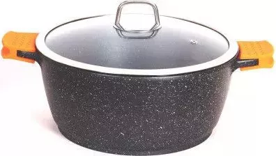 Cratita tip tuci marmorat 28X12.5 CM exterior si interior granit 5.8L ...