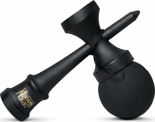 Kendama Profesionala din Lemn AMAZING Negru Mat Skill Toy pentru Copii ...
