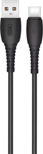 Cablu transfer date si incarcare XO NB-P163 USB-A - USB-C 2.4A 1m Negru