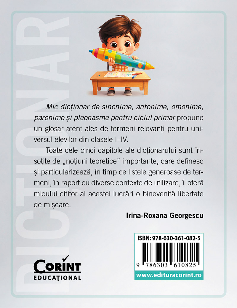 Mic dictionar de sinonime antonime omonime paronime si pleonasme pentru ...