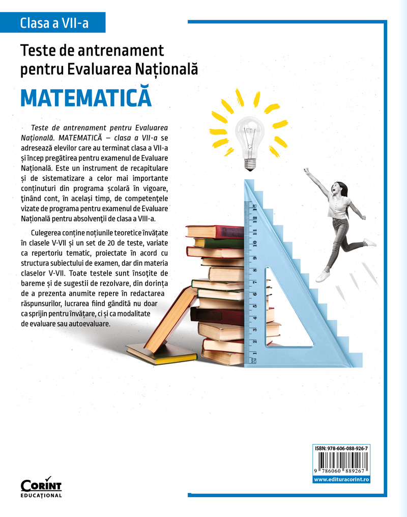 Teste de antrenament pentru Evaluarea Nationala. Matematica - clasa a VII-a