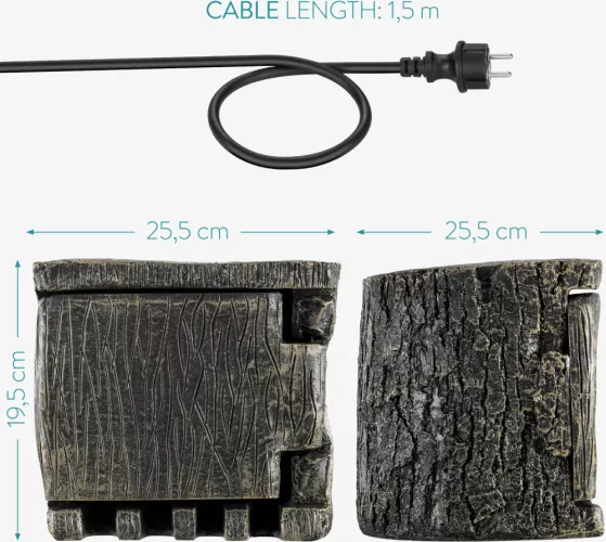 Priza exterioara Navaris Stump capac IP44 camuflaj gradina maro ...