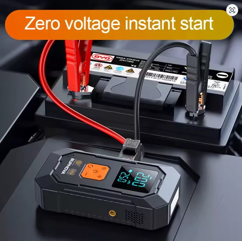 Starter auto 4 in 1 BUPMOVA portabil 7000A capacitate 26.800 mAh robot de