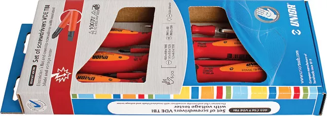 603CS6TVDETBI Set de surubelnite izolate si tester de tensiune / 6 piese