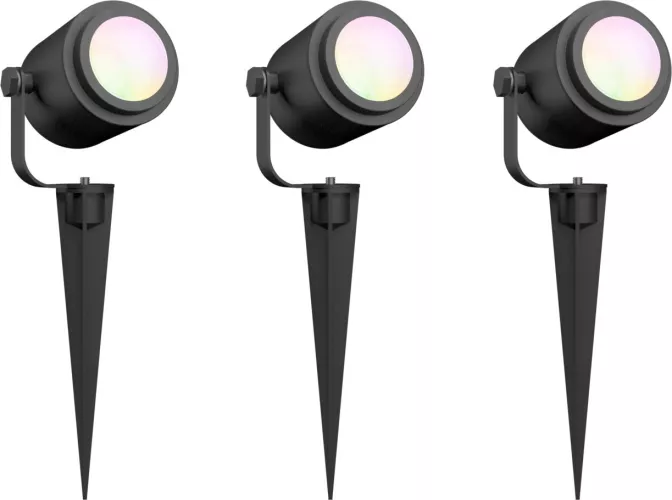 Spot LED de gradina Calex Smart Ground 24V lumina alba si colorata 3000 ...