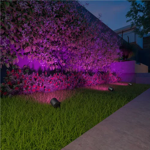 Spot LED de gradina Calex Smart Ground 24V lumina alba si colorata 3000 ...