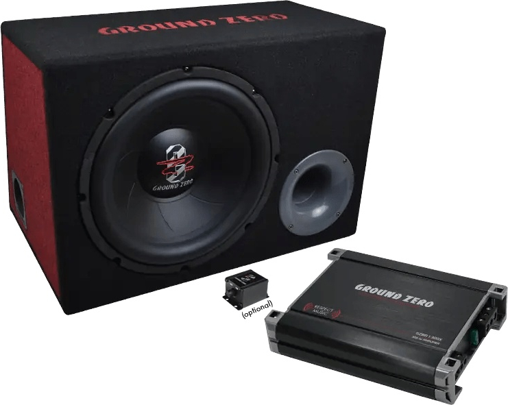 Pachet Subwoofer auto Ground Zero GZ 12.300X-II 30 cm / 12