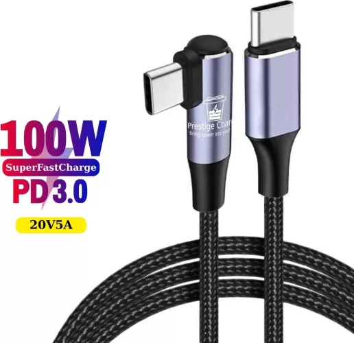 Cablu Date si Incarcare Rapida max 100W PRESTIGE CHARGE® TEXTIL PREMIUM 480