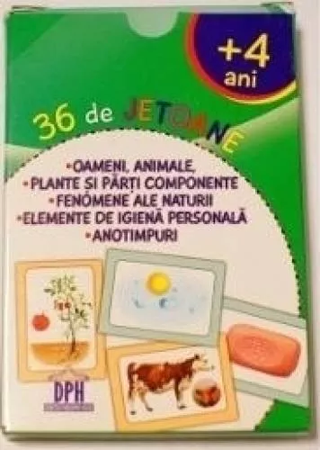 36 de jetoane - Oameni animale plante fenomene ale naturii elemente de ...