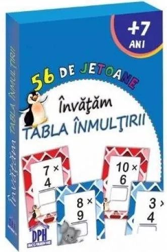 56 De Jetoane Invatam Tabla Inmultirii 7 Ani+ 978-606-683-262-5 - cel.ro
