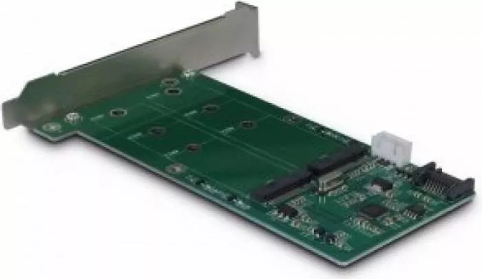 Adaptor Inter Tech Argus KT022A 1x SATA Male - 2x M.2 SATA SSD kt022a