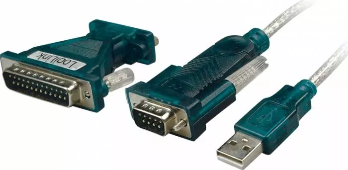 Adaptor Logilink USB 2.0 la Serial 9+25 Pin UA0042A